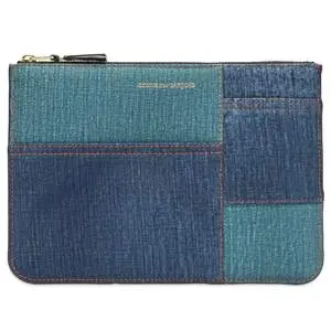 Comme Des Garçons Wallet Sa5100dp Denim Pocket Wallet - Blue Denim