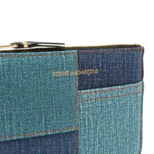 Comme Des Garçons Wallet Sa8100dp Denim Pocket Wallet - Blue Denim