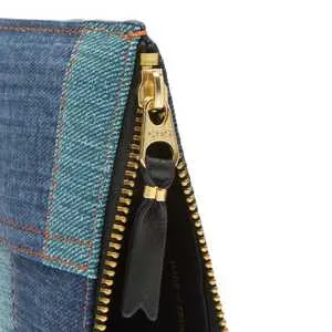 Comme Des Garçons Wallet Sa8100dp Denim Pocket Wallet - Blue Denim