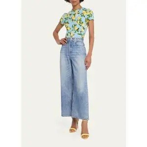 Rag & Bone Miramar Andi Cotton-terry Ankle Jeans