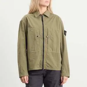 Stone Island Ripstop Zip Shirt Jacket