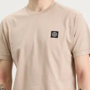 Stone Island Patch Logo T-shirt - Desert