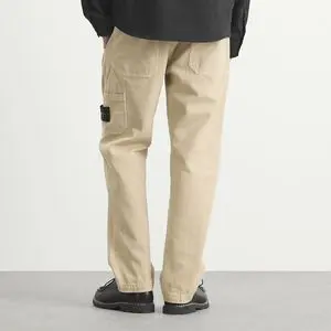 Stone Island Panama Cotton Work Pants - Desert