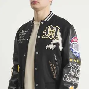 Amiri Varsity Patch Bomber Jacket