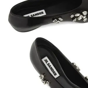 JIL SANDER Embellished Ballerina - Black