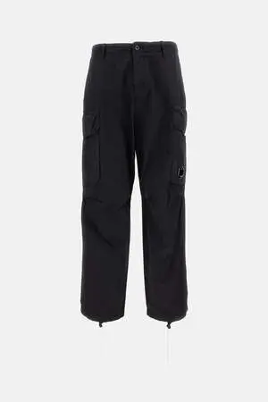 C.P. COMPANY Boxy Fit Cargo Pants - Black