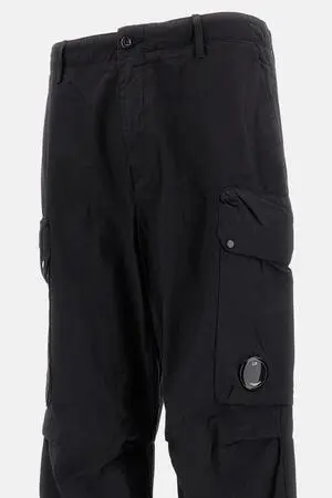 C.P. COMPANY Boxy Fit Cargo Pants - Black