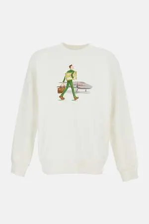 Drole De Monsieur Crewneck Relaxed Fit Sweatshirt