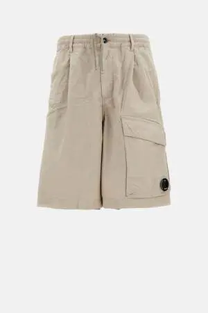 C.P. COMPANY Boxy Micro-reps Shorts - Beige