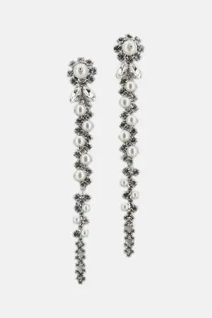 Simone Rocha Drop Effect Earrings - Silver