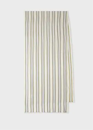 Paul Smith Cotton-blend Stripe Scarf