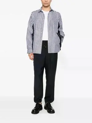 Sacai Striped-pattern Panelled Shirt