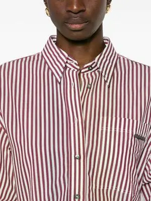 Brunello Cucinelli Striped-pattern Patch-pocket Shirt