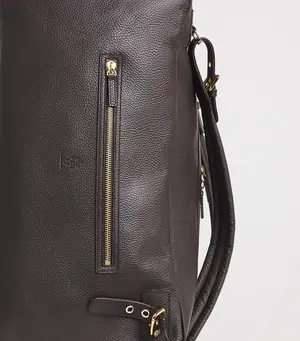 Eleventy Leather Duffle Bag