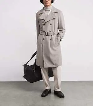 Eleventy Wool Double-breasted Pea Coat