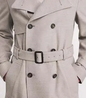 Eleventy Wool Double-breasted Pea Coat