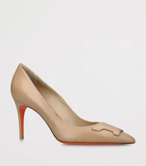 Santoni Leather Sibille Pumps - Brown