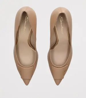 Santoni Leather Sibille Pumps - Brown