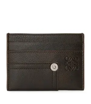 Loewe Calfskin Panta Card Holder - Brown