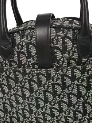 Dior 2002 Trotter Saddle Tote - Black