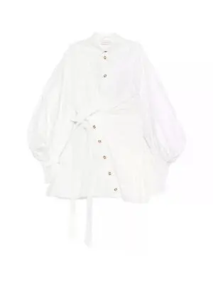 Zimmermann Tie-waist Mini Dress - White