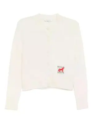 Maison Kitsuné Logo-patch Button-up Cardigan
