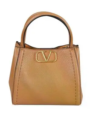 Valentino Garavani Alltime Logo-detail Tote Bag - Brown