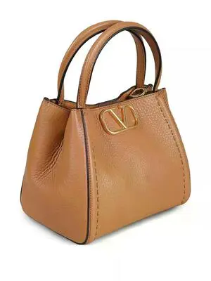 Valentino Garavani Alltime Logo-detail Tote Bag - Brown