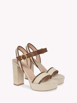 GIANVITO ROSSI Milos Platform Sandals - Brown - Calf