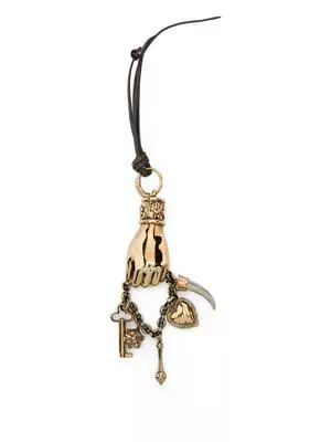 Chloé Hand Charm With Leather Strap - Gold