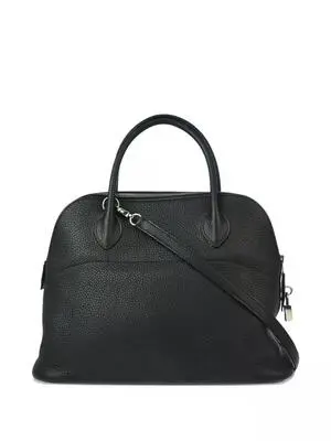Hermès 2005 31 Bolide Clemence Tote Bag - Black