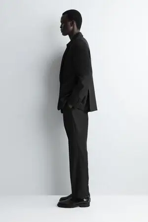 Cos Cummerbund-waist Wool Tapered Pants