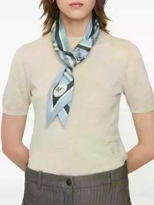 Burberry Skinny Check Silk Scarf