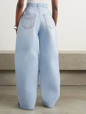 Acne Studios Padded High-rise Wide-leg Jeans