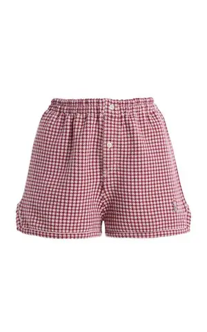 BARRIE Cashmere Shorts - Plaid