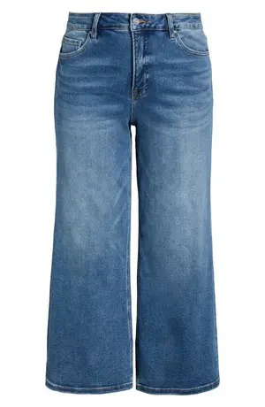 BAYEAS Lisa Wide-leg Jeans - Medium Blue