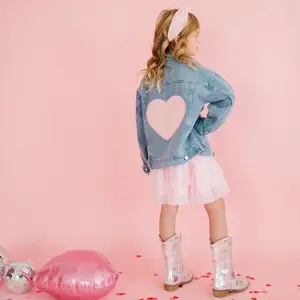 SWEET WINK Pearl Heart Patch Jacket