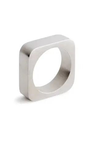 ARKENCIEL Square Sterling Silver Ring - Polished Silver