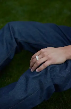 ARKENCIEL Square Sterling Silver Ring