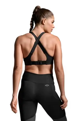 2xu Light Speed High Impact Bra - Black/silver Reflective