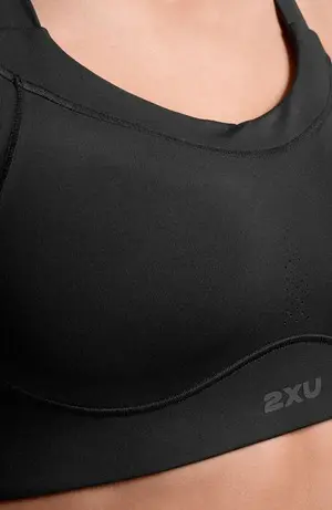 2xu Light Speed High Impact Bra - Black/silver Reflective