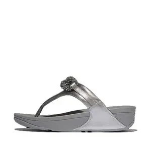 Fitflop Lulu Beaded Chain Toe Post Sandals