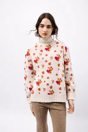 MARGO BARIDON Cielo Sweater - Fuchsia