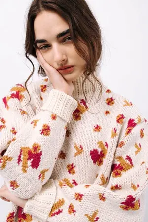 MARGO BARIDON Cielo Sweater - Fuchsia