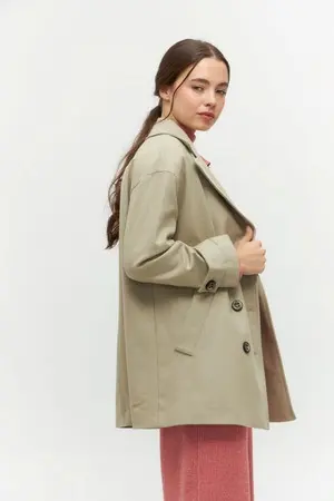 MARGO BARIDON Heidi Short Coat - Oyster