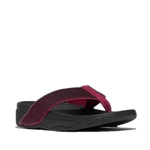 Fitflop Surfa Sequin Toe Post Sandals - Ruby