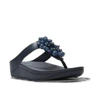 Fitflop Fino Bead Cluster Sandals - Midnight Navy