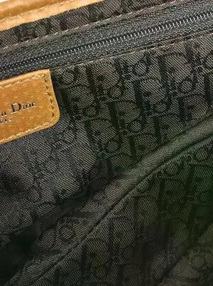 Dior 2005 Floral Saddle Shoulder Bag - Neutrals