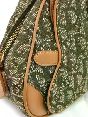 Dior 2001 Double Trotter Tote Bag - Green