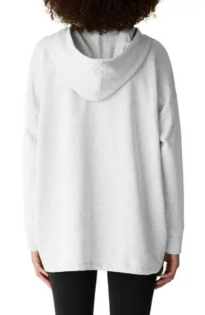 Eileen Fisher Cotton-blend Tunic Hoodie